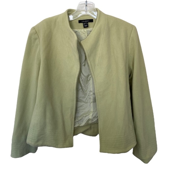 Louben | Jackets & Coats | Louben Green Wool Blazer | Poshmark